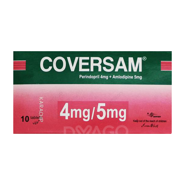 Coversam Tablets 4/5 Mg 10'S - Buy Online at DVAGO®