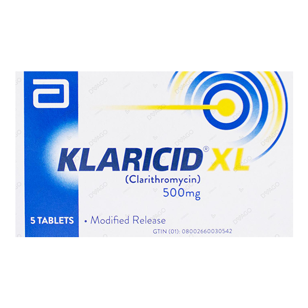 Klaricid Tablets Xl 500Mg 5'S - Buy Online at DVAGO®