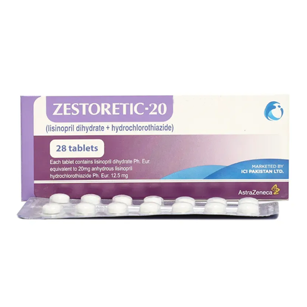 Zestoretic 20 Tablets 20/25Mg 28'S - Buy Online at DVAGO®