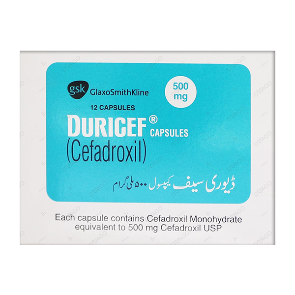 Duricef Capsules 500Mg 12'S - Buy Online at DVAGO®