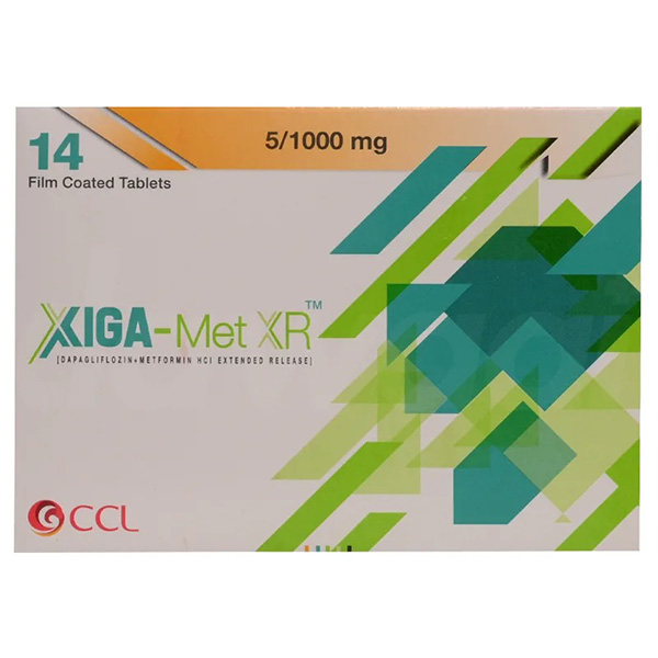 Xiga Met Xr Tablets 5/1000Mg 14'S - Buy Online at DVAGO®
