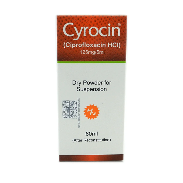 cyrocin 125mg/5ml suspension 60ml - Buy Online at DVAGO®