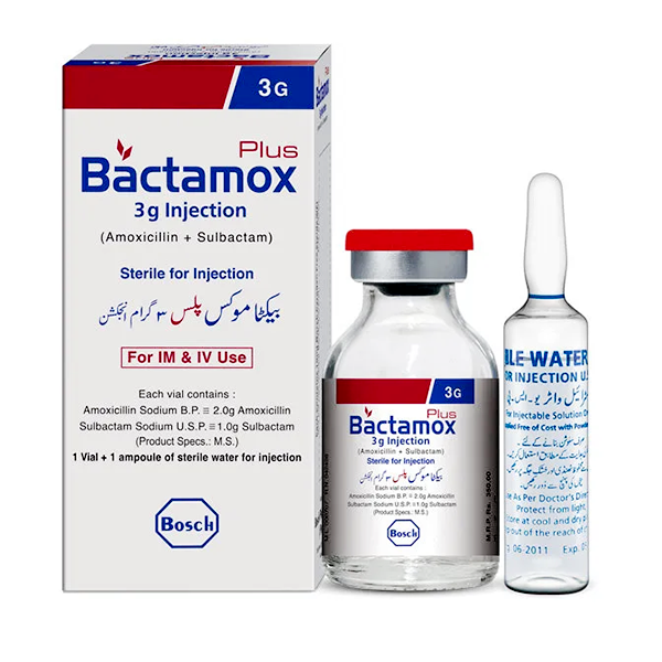 Bactamox Plus 3G Injection 1Vial - Buy Online at DVAGO® Pharmacy
