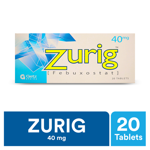 Zurig Tablets 40Mg 20'S - Buy Online at DVAGO®