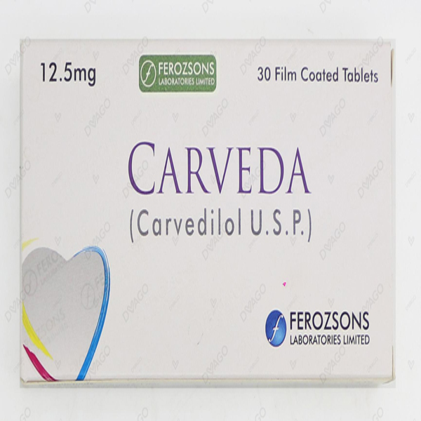 Carveda Tablets 12.5Mg - Buy Online at DVAGO®