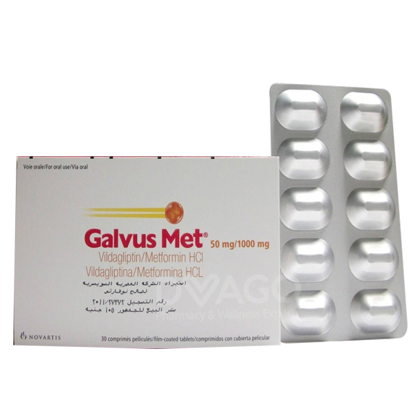 Galvus Met Tablets 50/1000 Mg 30'S - Buy Online at DVAGO®