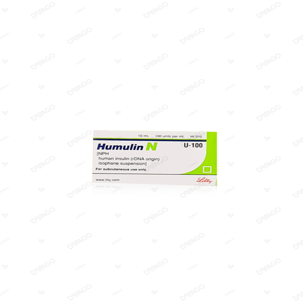 Humulin-N Injection 100 Iu 1 Vialx10Ml - Buy Online at DVAGO®