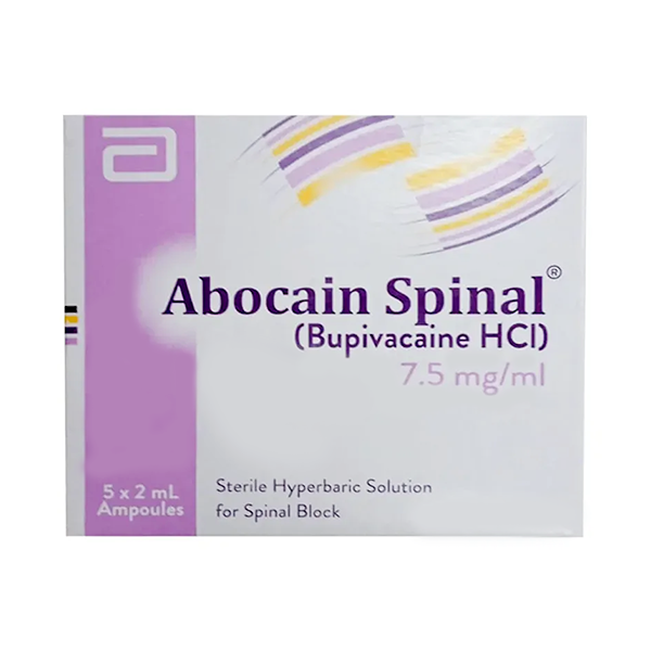 Abocain Spinal Injection 7.5 Mg 2 Ml - Buy Online at DVAGO®