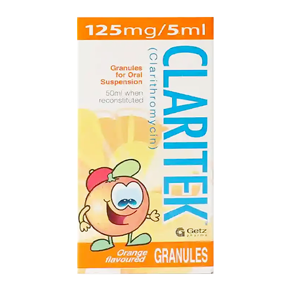 Claritek Suspension 125Mg 50Ml - Buy Online at DVAGO®