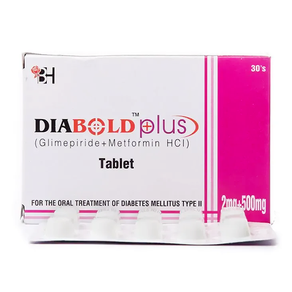 Diabold Plus Tablet 2Mg+500Mg - Buy Online at DVAGO®