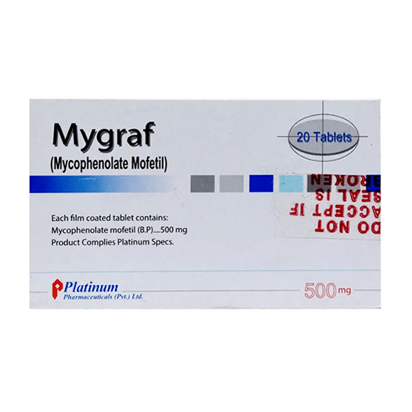 Mygraf 500Mg Tablets 20S - Buy Online at DVAGO®