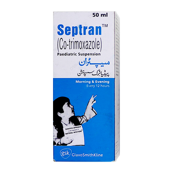 Septran Suspension Paeds 40/200Mg 50Ml - Buy Online at DVAGO®