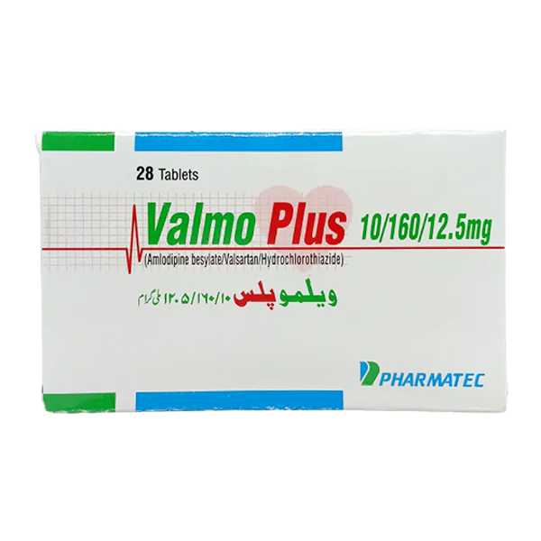 Valmo Plus 10/160/12.5Mg Tablets 28S - Buy Online at DVAGO® Pharmacy
