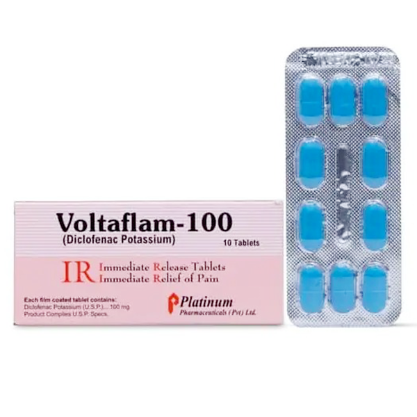 Voltaflam Tab 100 Mg 20S - Buy Online at DVAGO®